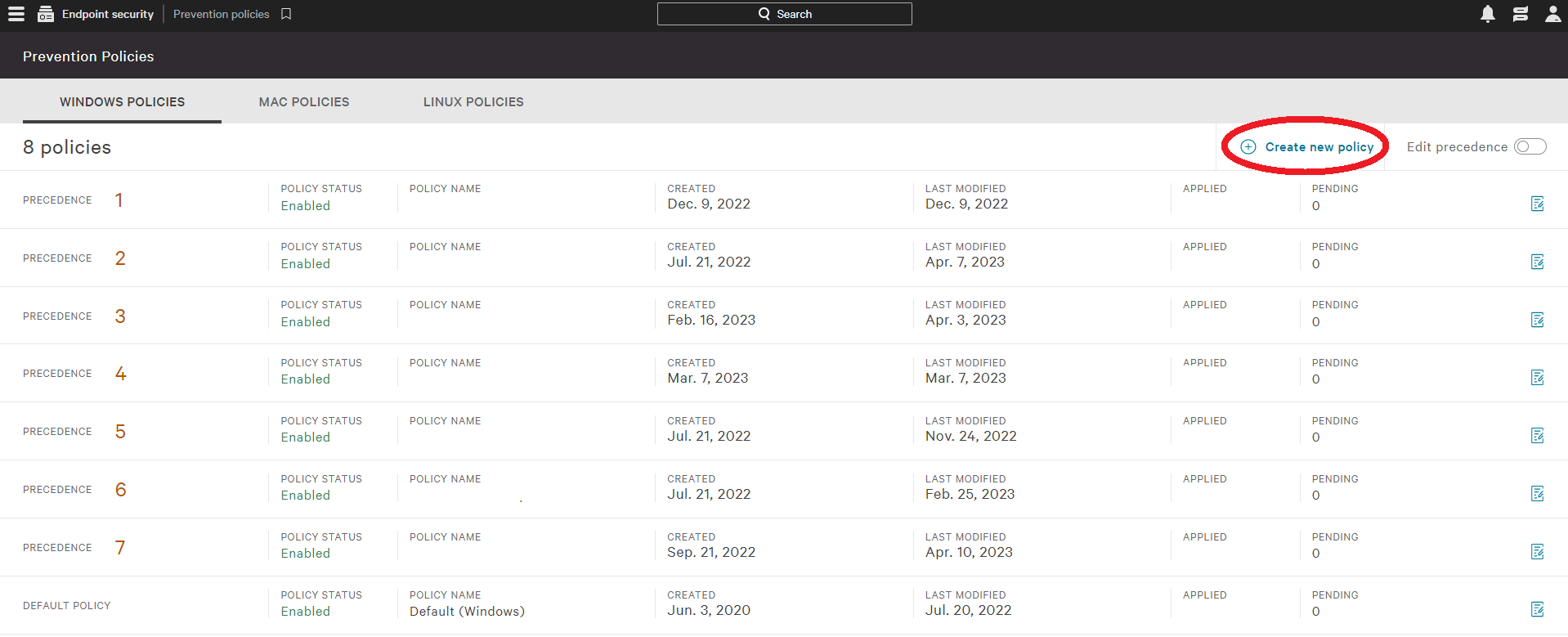 CrowdStrike Prevention Policy’s Features and Assigning Policy to the ...